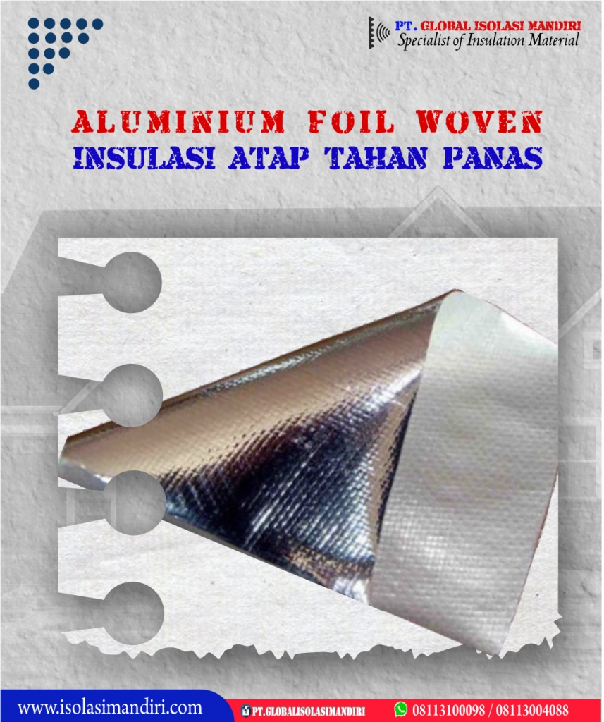 Peredam Atap Aluminium Foil Woven 50m | Distributor Global Isolasi ...
