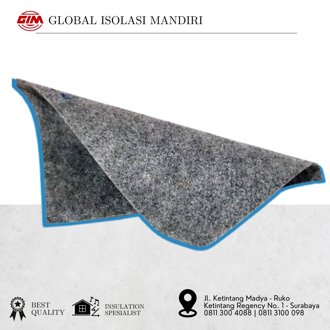 Karpet Peredam Suara 10mm Glasswool Karpet