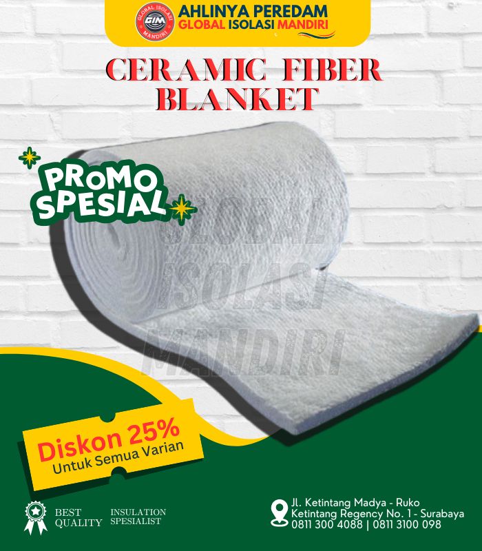1260℃ Ceramic Fiber Blanket Tahan Api Dan Ekonomis
