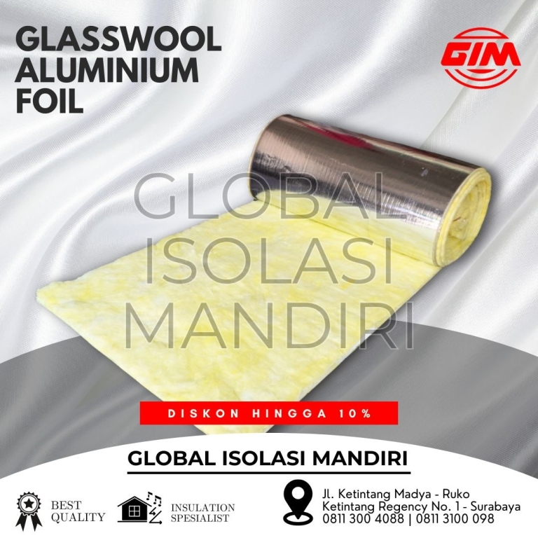 Glasswool Aluminium Foil 25mm Update Harga Murah