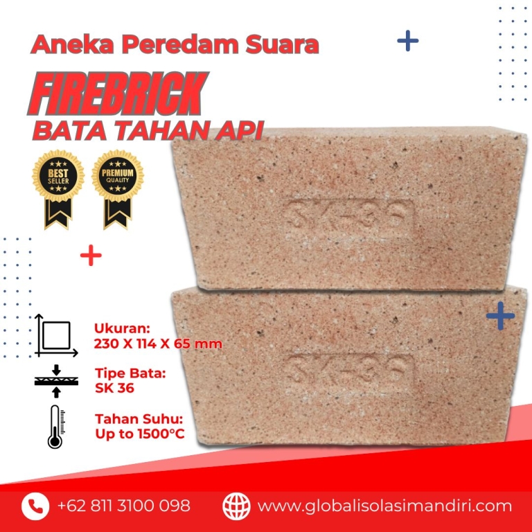 Jual Bata Tahan Api 1400C– Fire Brick Berkualitas Untuk Tungku & Furnace