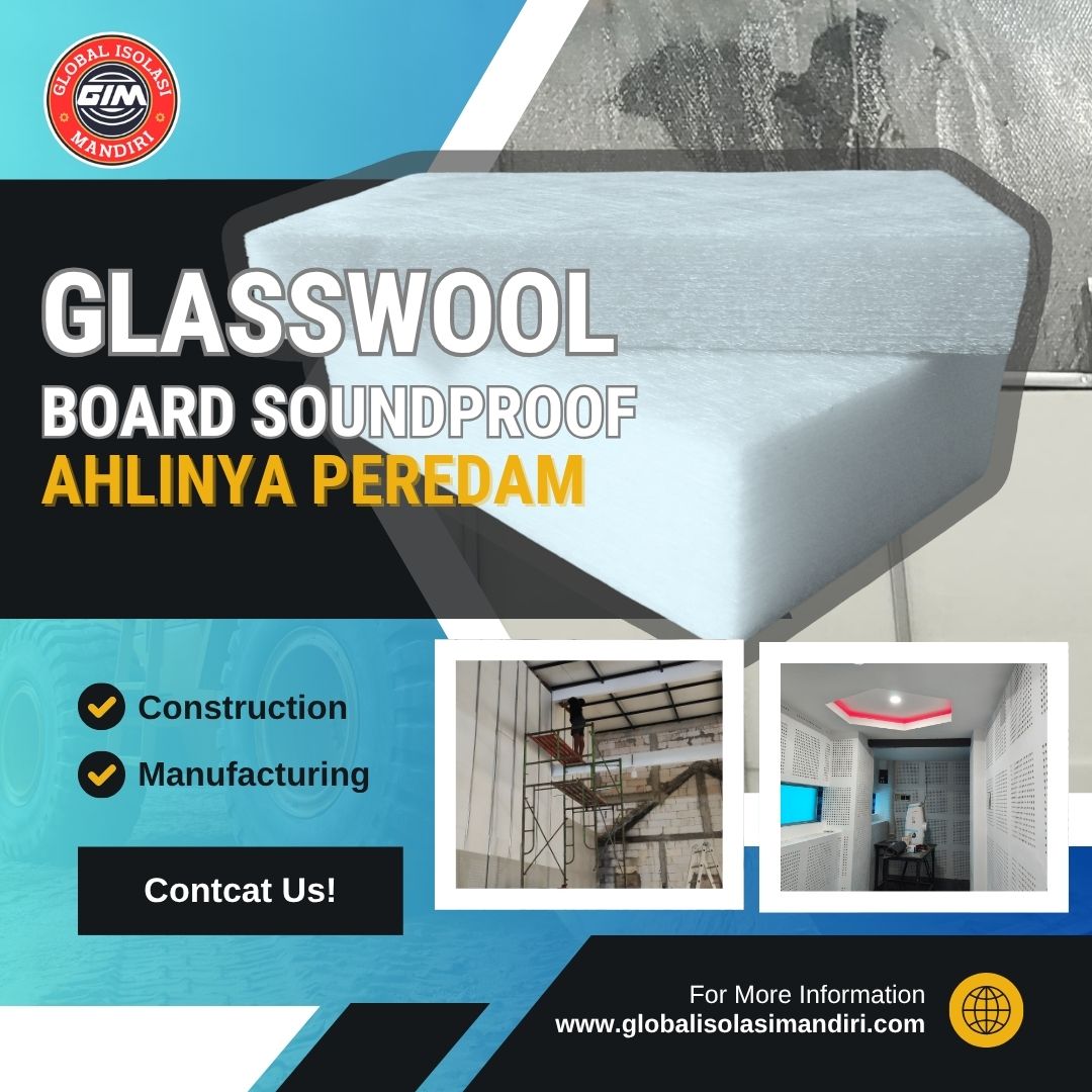 Glasswool Slab Peredam Suara – Tebal 50mm Harga Terbaik